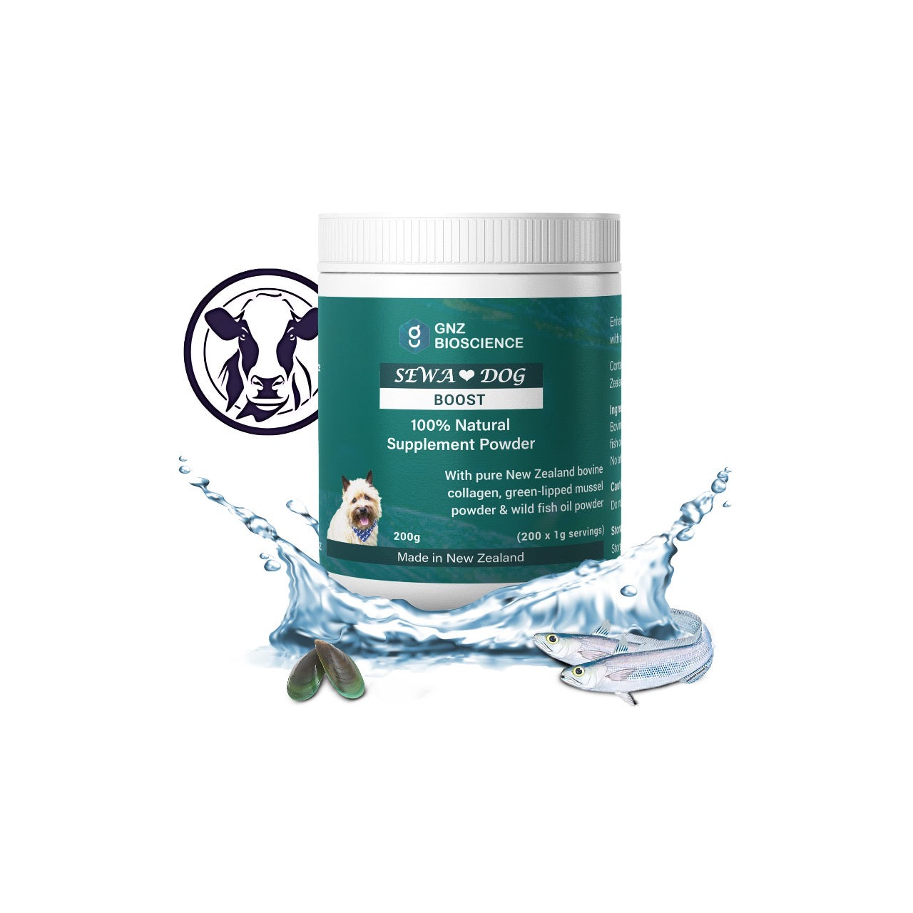 GNZ Bioscience | SEWA Dog Boost Powder | Your Whole Dog